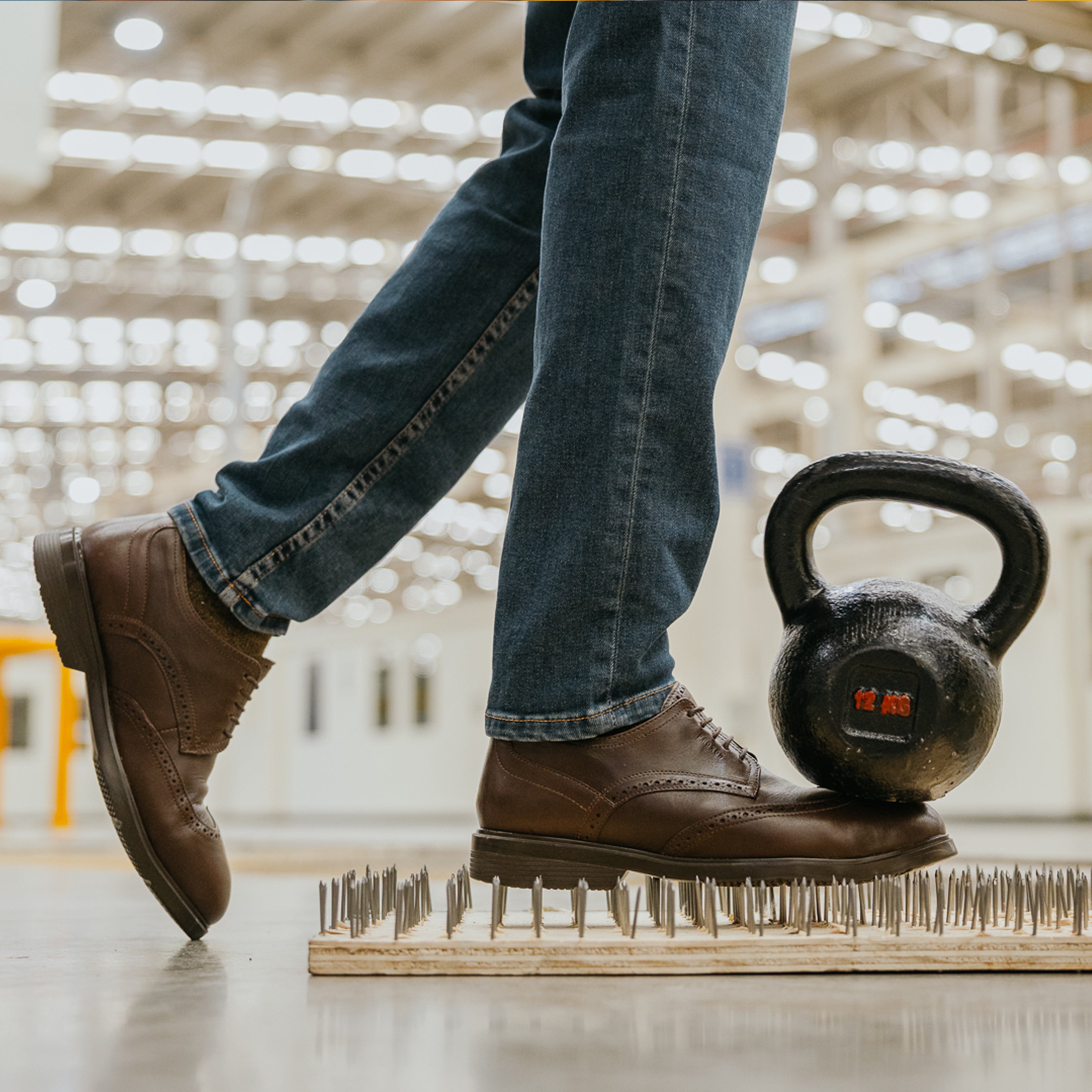 ZAPATO DERBY BOSTONIANO CON CASCO DE ACERO CAPTAIN CAFÉ – Calzado ...